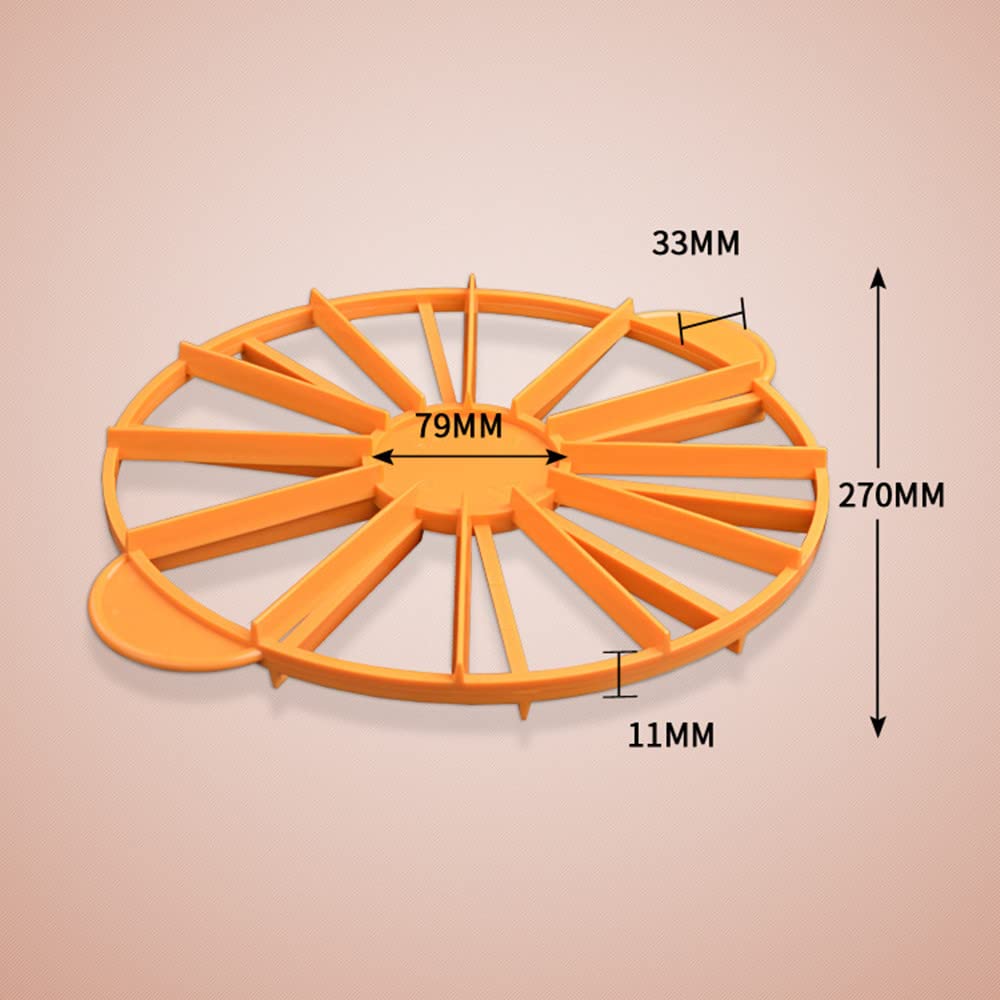 Round Cake Slice & Pie Slicer Marker, Cake Divider, Cheesecake Cutter, 10 or 12 Slices Double Sided Cake Portion Marker, Works for Cakes 10 Inches Diameter