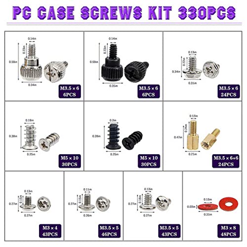 SOLUSTRE 3sets Standoffs Re Tool Accessory Spacer Accessories Fan Kit Hard Bolt Cable Assortment Graphics Case Screws Screw Motherboard Chassis Washer Drive Gasket Assorted Tie DIY