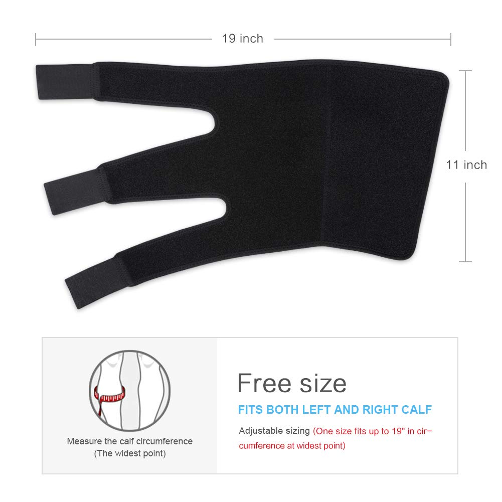 Omabeta Calf Support, General Size Heal the Injury Easy To Wear Leg Support Shin Splints High Flexibility Moisture Wicking for Help Heal and Prevent Injury