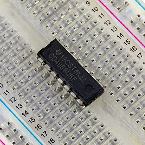 risingsaplings 10pcs CD4069 for CD4069U CD4069UB CD4069BP CD4069BE CD4069UBE DIP14 CMOS Unbuffered Hex Inverter IC Chip