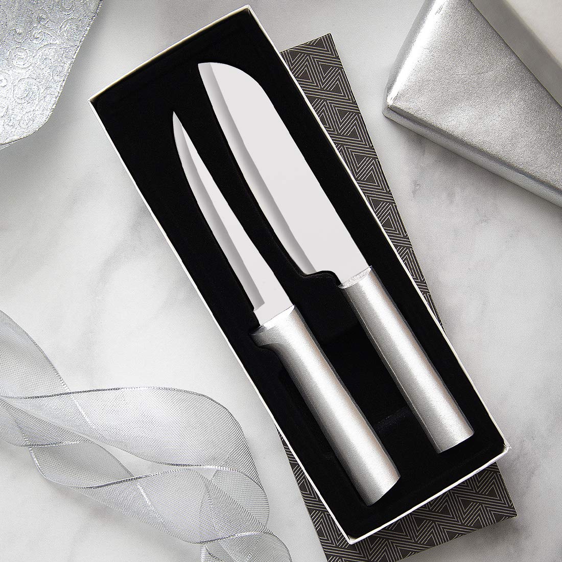 RADA Two Piece Knife Stainless Steel Cook’s Choice Gift Set With Knife Sharpener