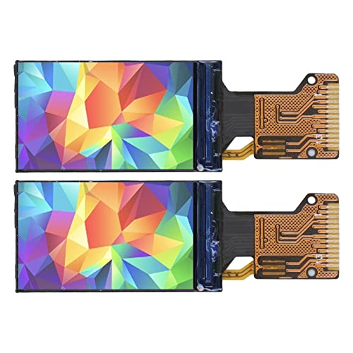 Socobeta IPS LCD Display Screen, Easy to Install 2Pcs LCD Display Low Power Consumption SPI Port for Home for Garage