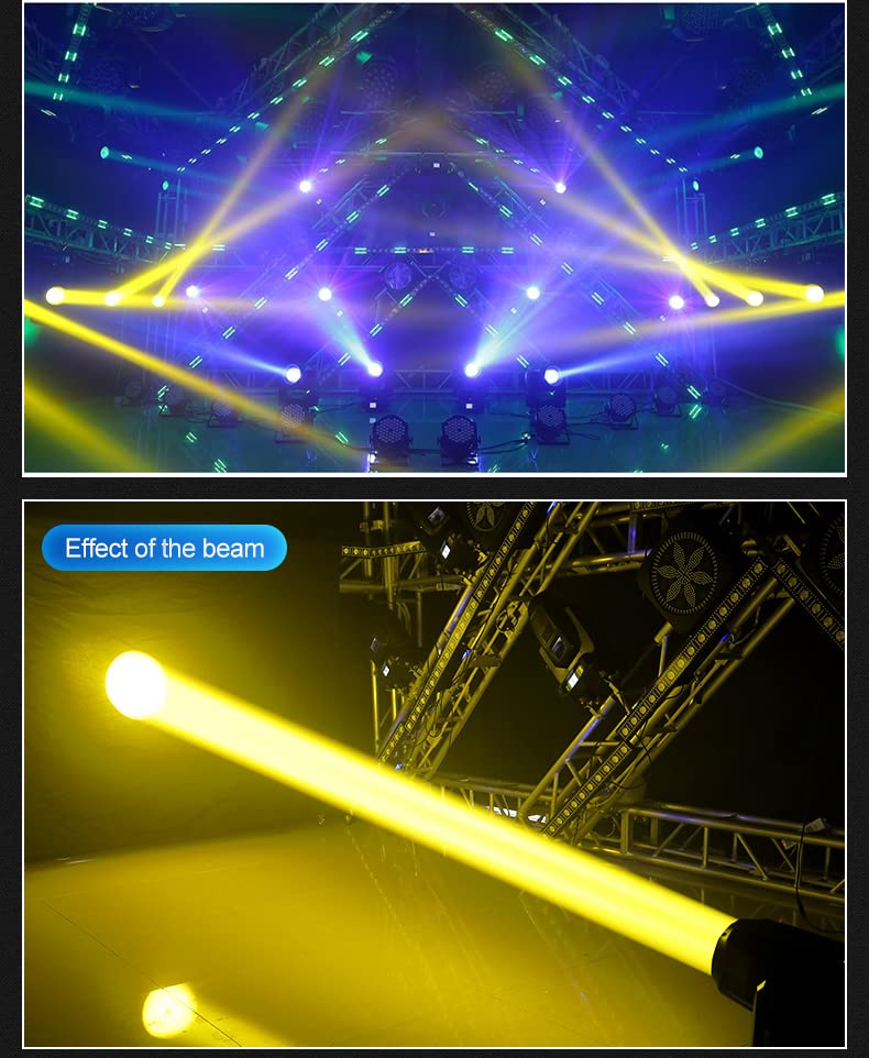 QHDannie Beam 7R 230W MovingHead Stage Light Sharpy GOBO Lyre DMX Rainbow Effect Common Mode Dj Bar Party Wedding