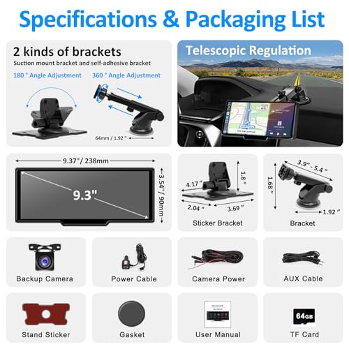 JATAZA Wireless Carplay Screen
