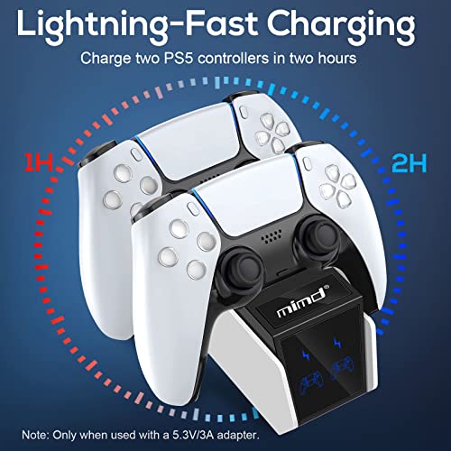 PS5 Controller Charger Station,Fancy Buying PS5 Charging Station, Dual Controller Charging Stand for Playstation 5, Docking Station Replacement for DualSense Charging Station