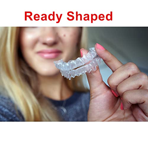 sowsmile Standard Size Ready Shape Teeth Tooth Night Guard Kit,Mouth Guards Braces for Grinding Teeth with Box Transaprent…