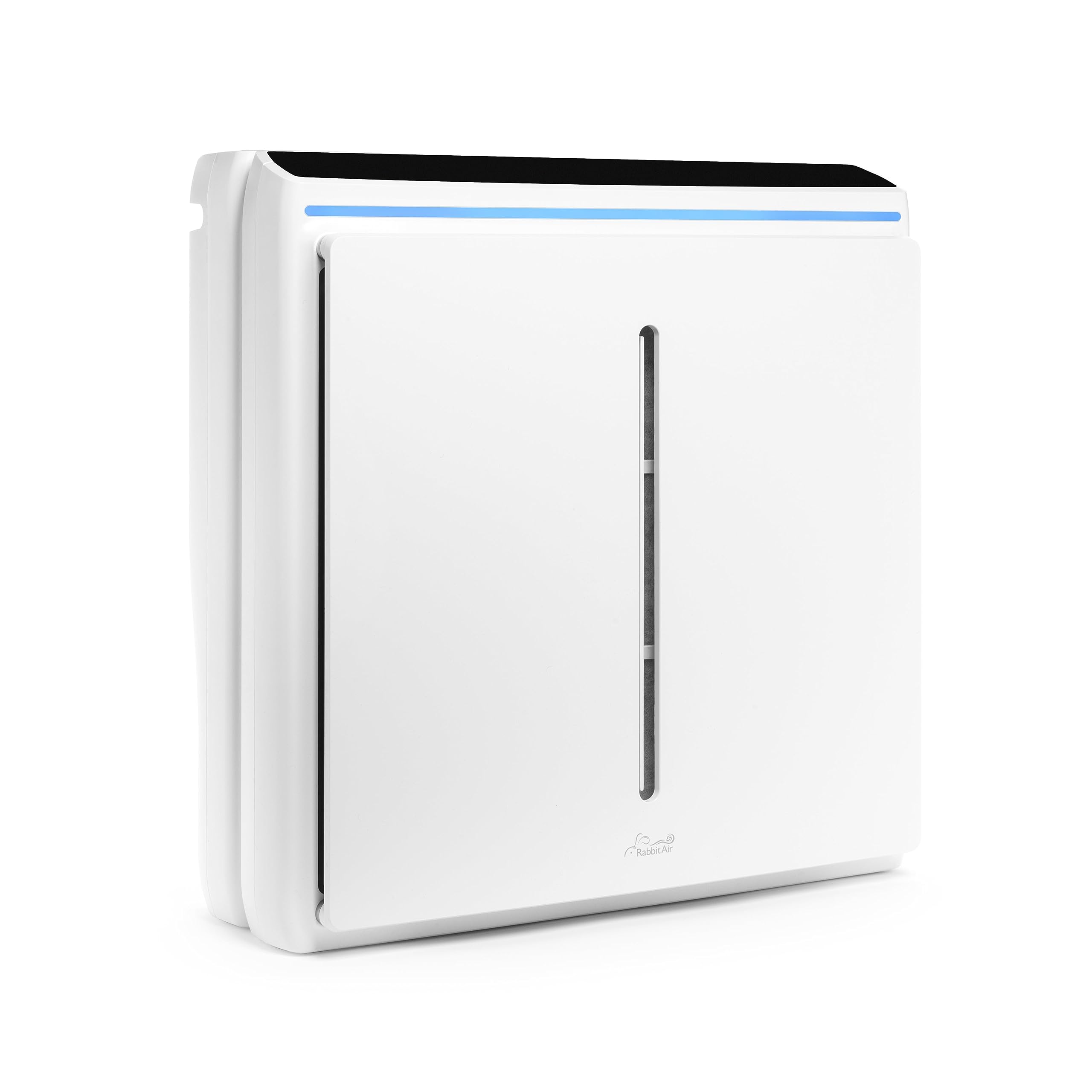 Rabbit Air A3 SPA-1000N Ultra Quiet HEPA Air Purifier, 6 stage filtration, Wall Mountable, For Large Rooms, Removes Airborne Allergens, Smoke, Dust, Mold, & VOCs (White, Germ Defense Filter)