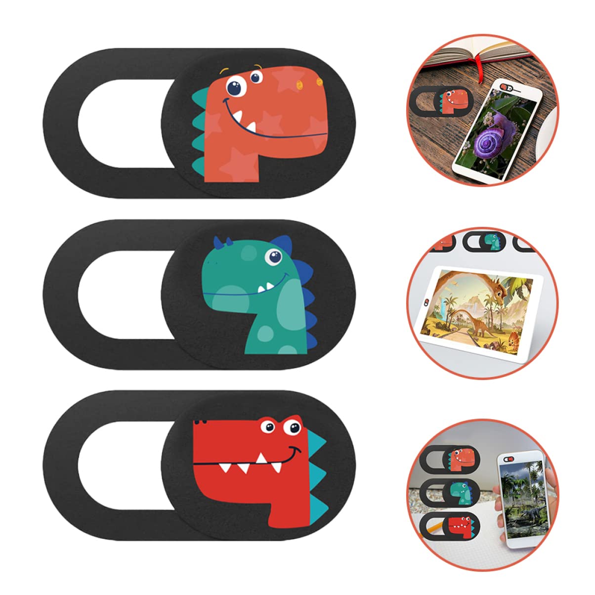 SOLUSTRE Computers Laptops Computers Laptops Laptop Web Sticker and Slide Camera Computer Slider Cartoon Protector Pattern Lens Your Blocker Cover Phone Webcam Privacy Camera Slider Camera Slider
