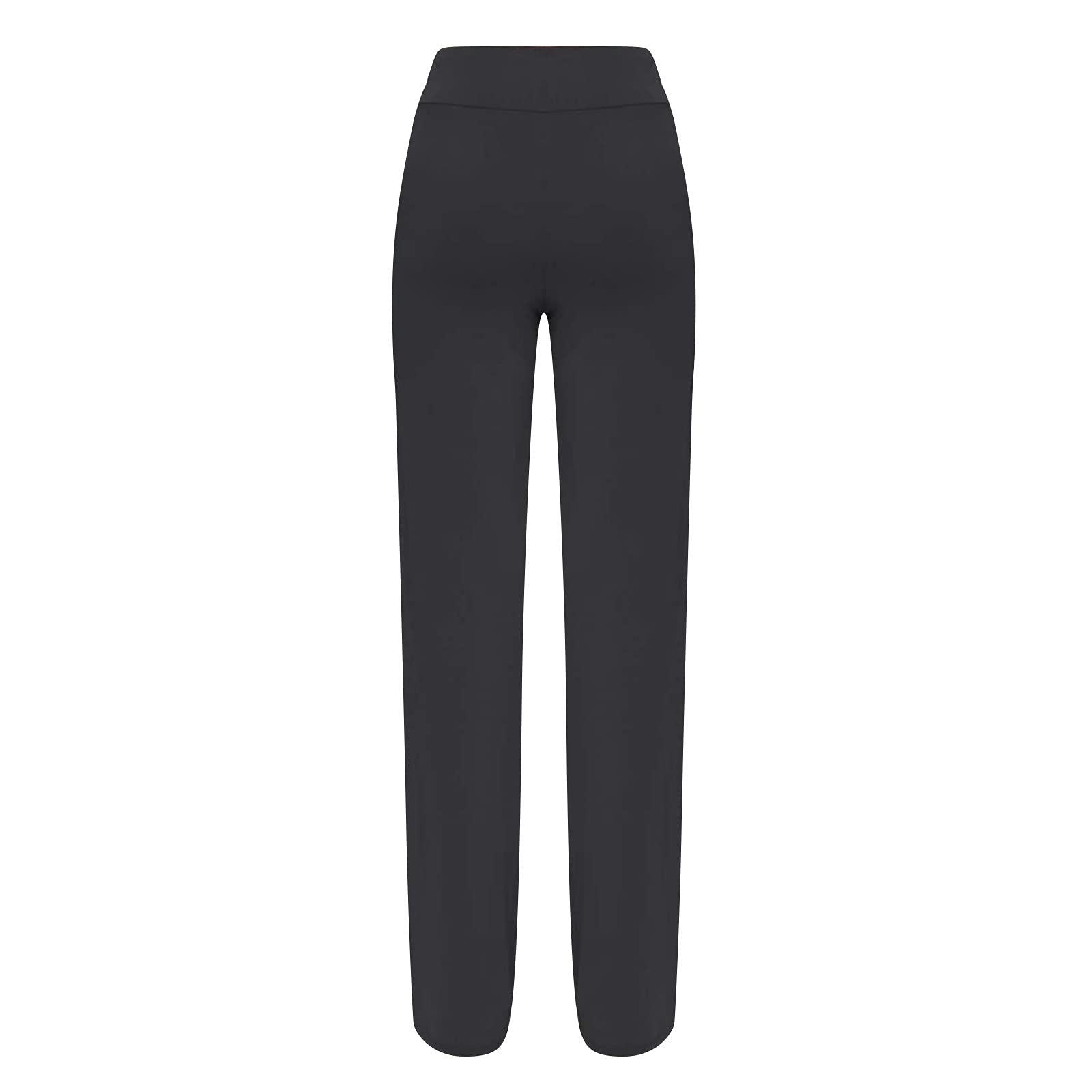 QIUSGE Women Lounge High Waist Yoga Pants Pockets, Solid Comfy Loose Drawstring Wide Leg Joggers Trousers Sweatpants