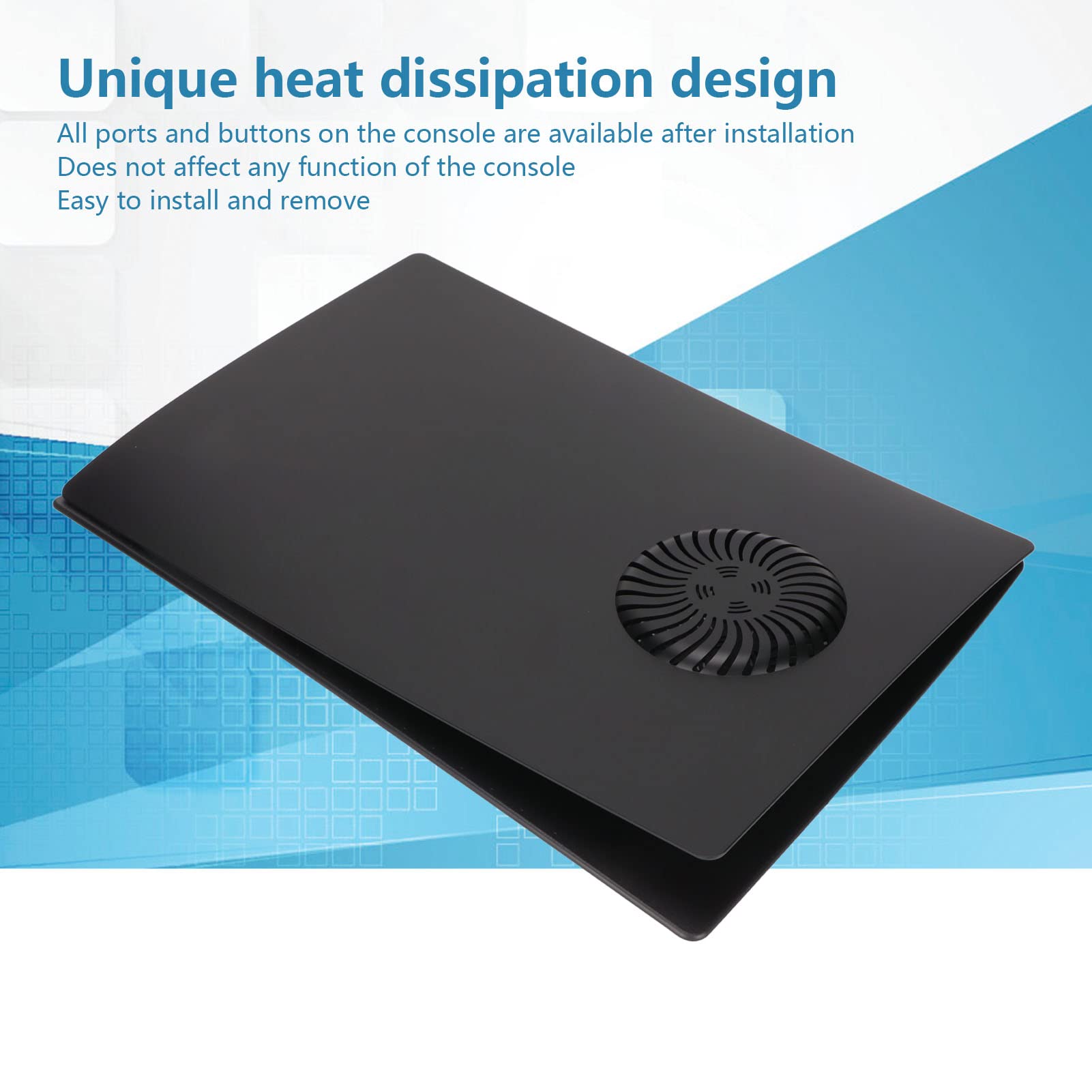 PS5 Plates for PS 5 Digital Edition, PS5 Face Plates with Cooling Vents, Dustproof Protective PS5 Cover, Game Console Panel Plate Frosted,Replacement Console Panel Plate Shell with Thermovent