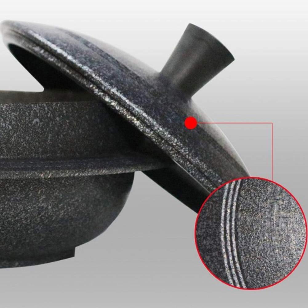 PN IH Induction Korean Traditional Iron Pot Rice Gamasot Ceramic Cauldron 7.7"(20cm) Made in Korea