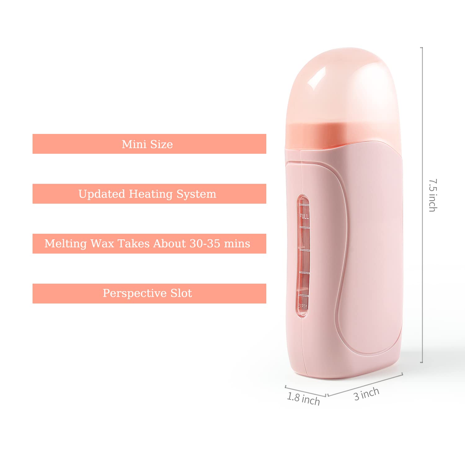 Roll on Wax,4 Pack Wax Roller Kit with Wax Warmer & 200 Wax Strips & Wax Cleanser Kit,Home Rose & Milk Roller Waxing Kit for Women Hair Removal, Waxing kit Roll On for Sensitive Skin Legs Beth lee