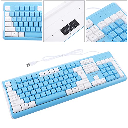 SOLUSTRE Mechanical Keyboard Computer Keyboards 2 Pieces USB Gaming Keyboard Laptop Keyboard RGB Backlight Keyboard Wired USB Keyboard Wired RGB Backlit Mechanical Keyboard Computer Keyboards