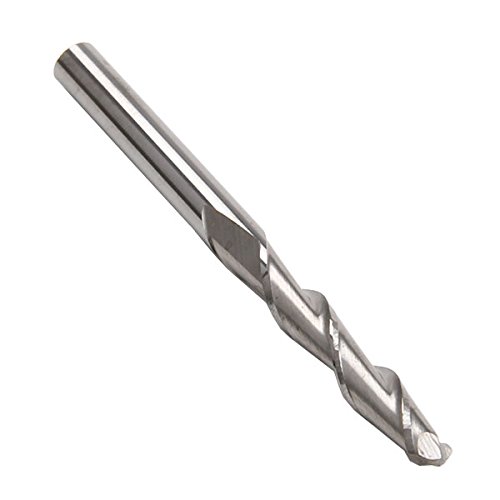 NXWVPC 1/8" 22mm Carbide Ball Nose End Mills CNC Router Bits Double Flute Spiral Set Tool Pack of 10