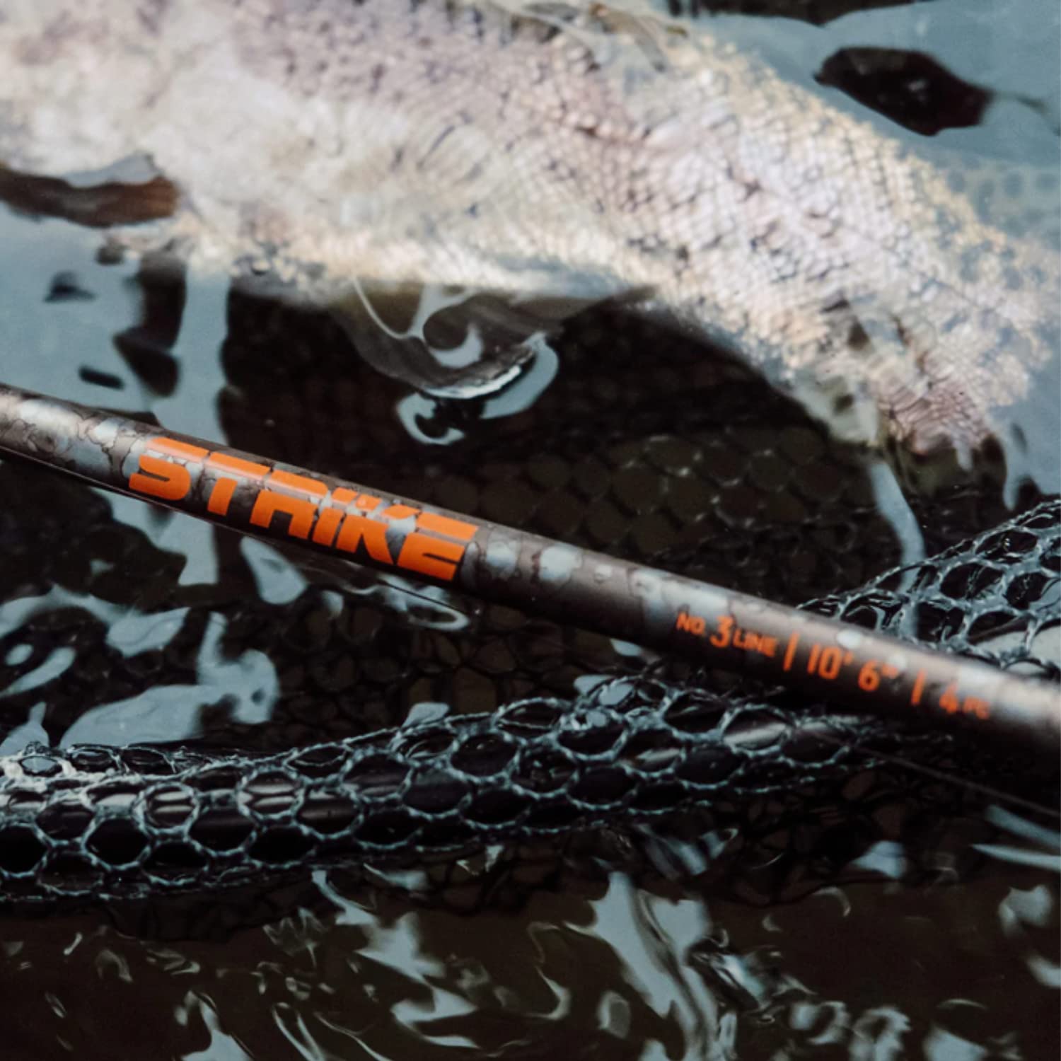 Redington Strike II Euro Nymph Fly Fishing Rod with Tube, Medium Fast Action, 4-Pieces, 4WT 10'6"