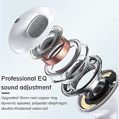 Wireless Earbuds, Bluetooth 5.0 Earbuds Noise Cancelling Wireless Headphones 30H Cycle Playtime Hi-Fi CVC8.0,Bluetooth in-Ear Earphones with Build-in Mics Headsets, for iPhone Android