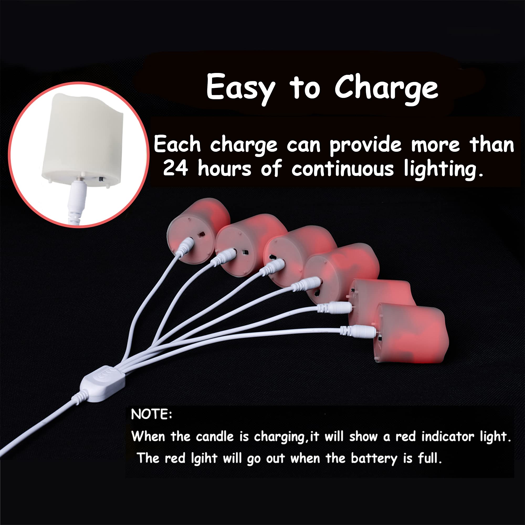 Rechargeable Flameless Votive Candles with Timer & Remote, 12pcs Flickering LED Tea Lights Candles with 2 USB Charging Cables, Warm White Light Electric Fake Candle for Home, Christmas Festival Decor