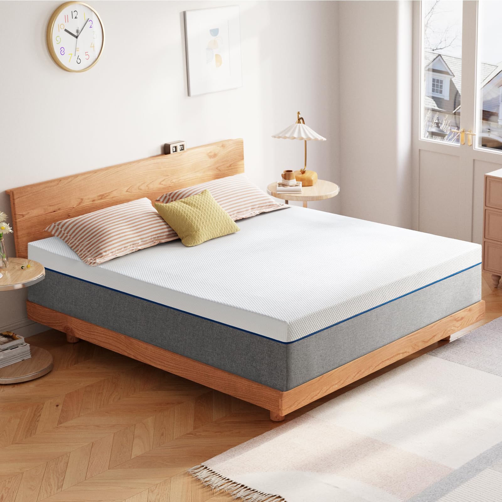 Twolike Full Mattress 10 Inch Full Gel Memory Foam Mattress,Full Size Mattress in a Box, Medium Firm, Mattresses Full Size 75"*54"*10"