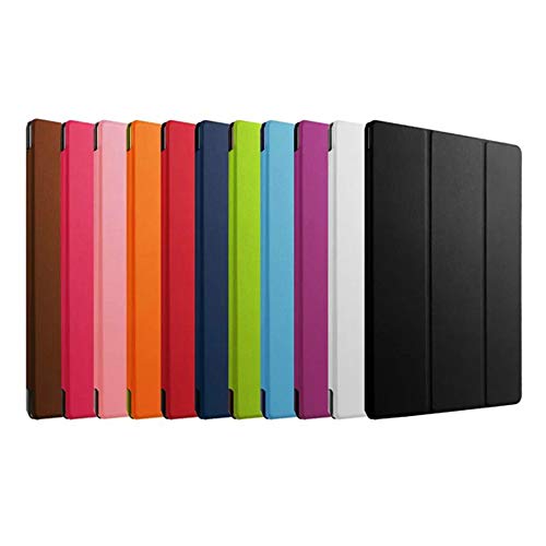 ZZOUGYY for Microsoft Surface 3 1645 1657 Tablet Smart Cover, Ultra Slim Folio Stand Lightweight with Sleep/Wake Up Function Leather Case for Surface 3 10.8" (KST-Black)