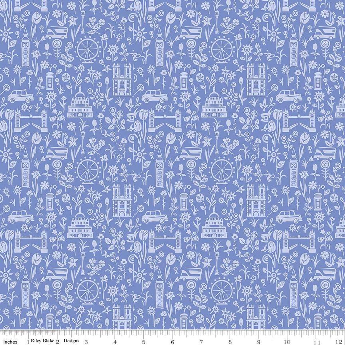Liberty London - B Jelly Roll (40 Pieces) by Liberty Fabrics for Riley Blake 2.5 x 44 inches (6.35 cm x 111.76 cm) Fabric Strips DIY Quilt Fabric