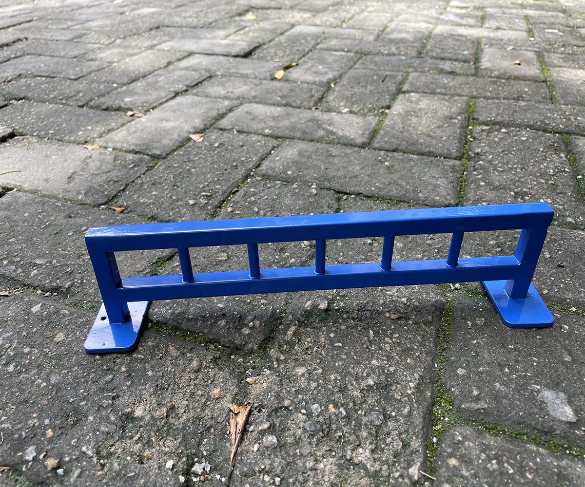 Puerkasito Fingerboard Rail Metal Fingerboard Rails Professional Fingerboard Flat Rail (Drak Blue)