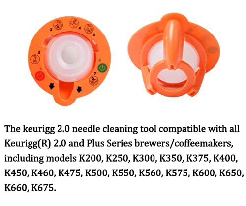Needle Cleaning Tool for Compatible with Ke-urigg 2.0 brewers/coffeemakers Needle Cleaning Tool To Prevent Clogging Removes Coffee Grounds (2 Pack)
