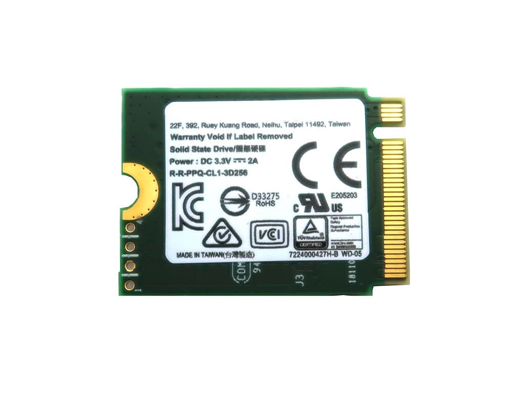 Solid State Drive 3C07120402 Compatible Replacement Spare Part for Lite-On CL1-3D256 256GB M.2 2230 NVMe PCIE Gen3 x4 SSD