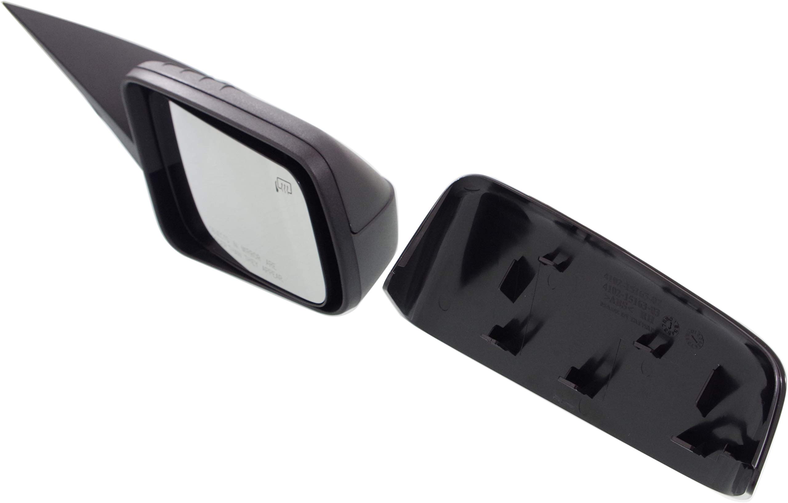 Kool Vue Right Power Heated Door Mirror Compatible With Ford Focus 2008-2011 with 2 Caps Coupe & Sedan, Models With Deluxe Package