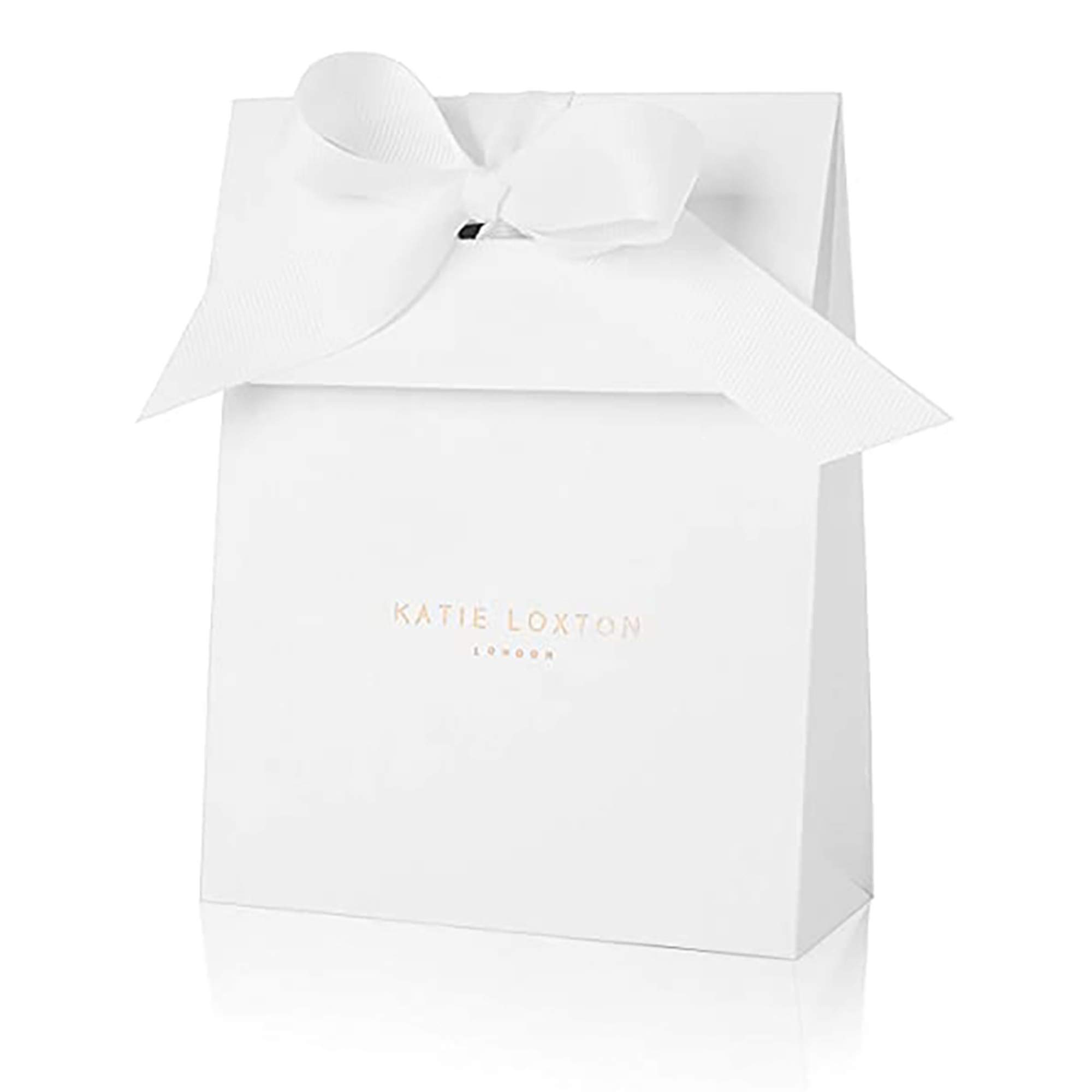 KATIE LOXTON A Little Thank You Bow Silver Women's Stretch Adjustable Charm Bangle Bracelet