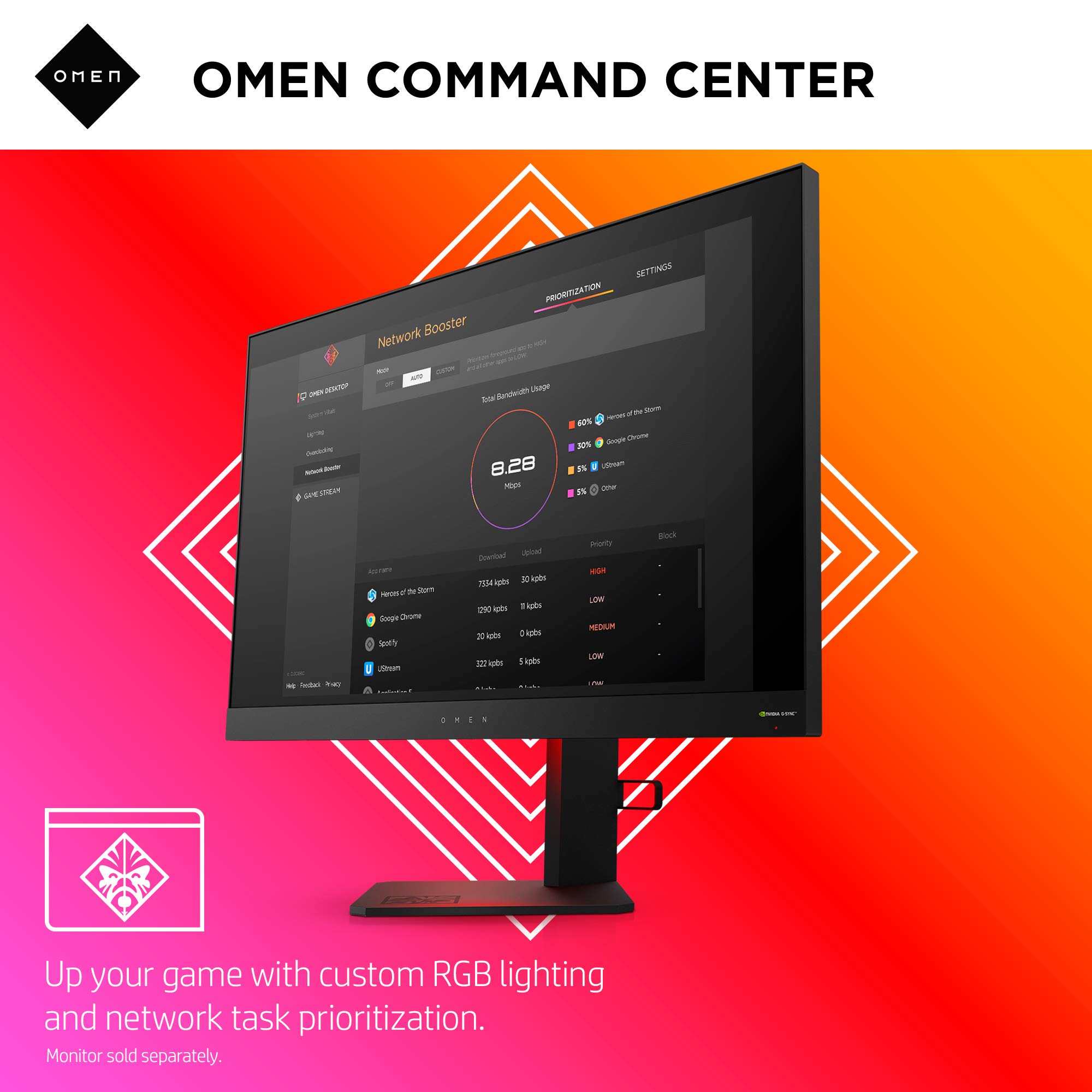 Omen by HP Obelisk Gaming Desktop Computer, 9th Generation Intel Core i9-9900K Processor, NVIDIA GeForce RTX 2080 SUPER 8 GB, HyperX 32 GB RAM, 1 TB SSD, VR Ready, Windows 10 Home (875-1023, Black)