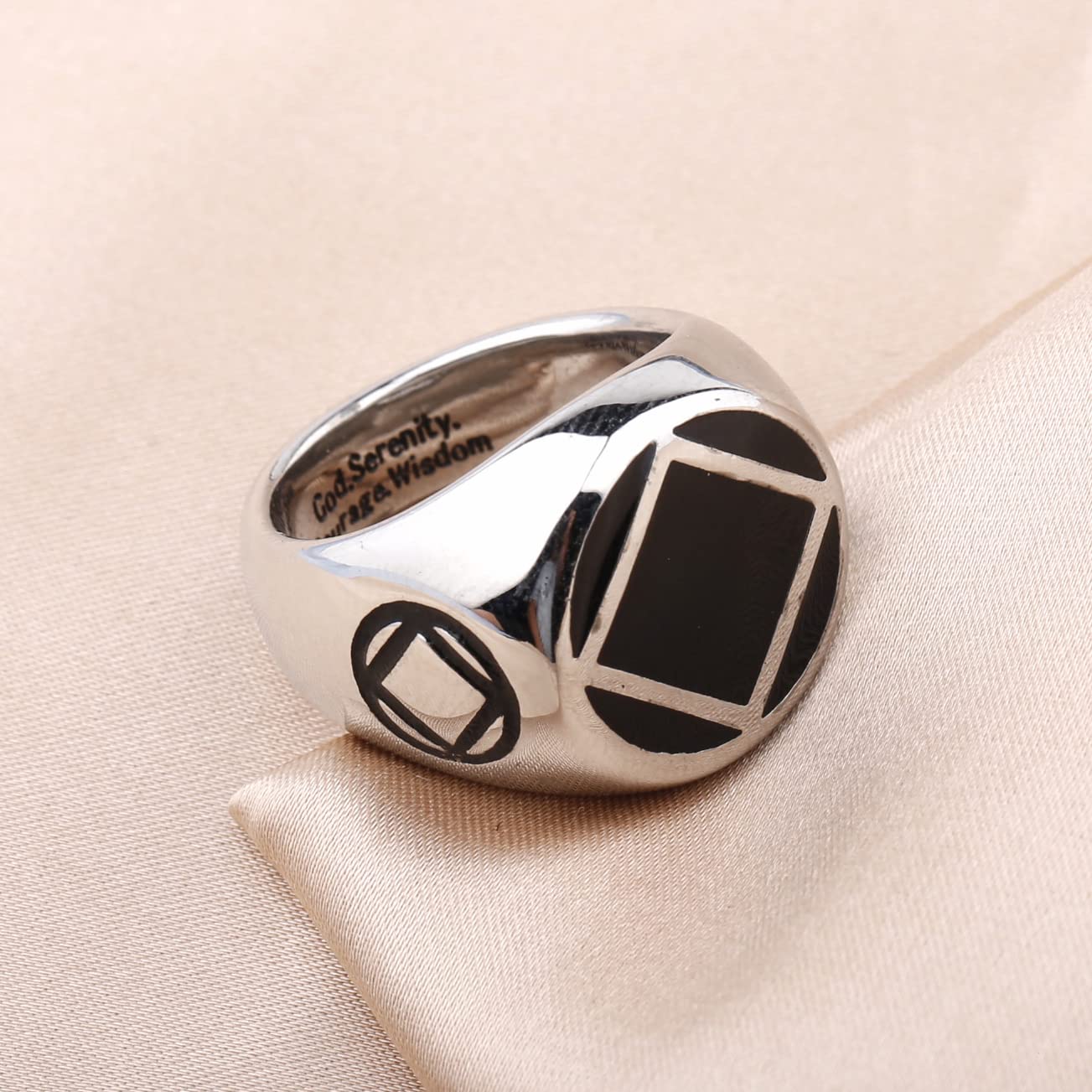 Narcotics Anonymous Jewelry NA Rings Sobriety Gift Recovery NA Narcotics Anonymous Gift Addiction Recovery Gift New Beginnings Gift (Rings NA-S 12)
