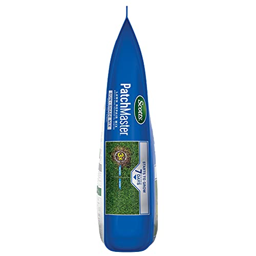 Scotts PatchMaster Lawn Repair Mix Sun + Shade Mix, Combination Grass Seed, Fertilizer, and Mulch, 10 lbs.