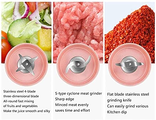 Multifunctional Blender Stainless Steel Blades, 3 Speed Control With Pulse, Overheat Protection, Crusher, chopper, coffee grinder smoothie maker 22000 rpm 1150ml jar,blue,c,pink,d ZJ666