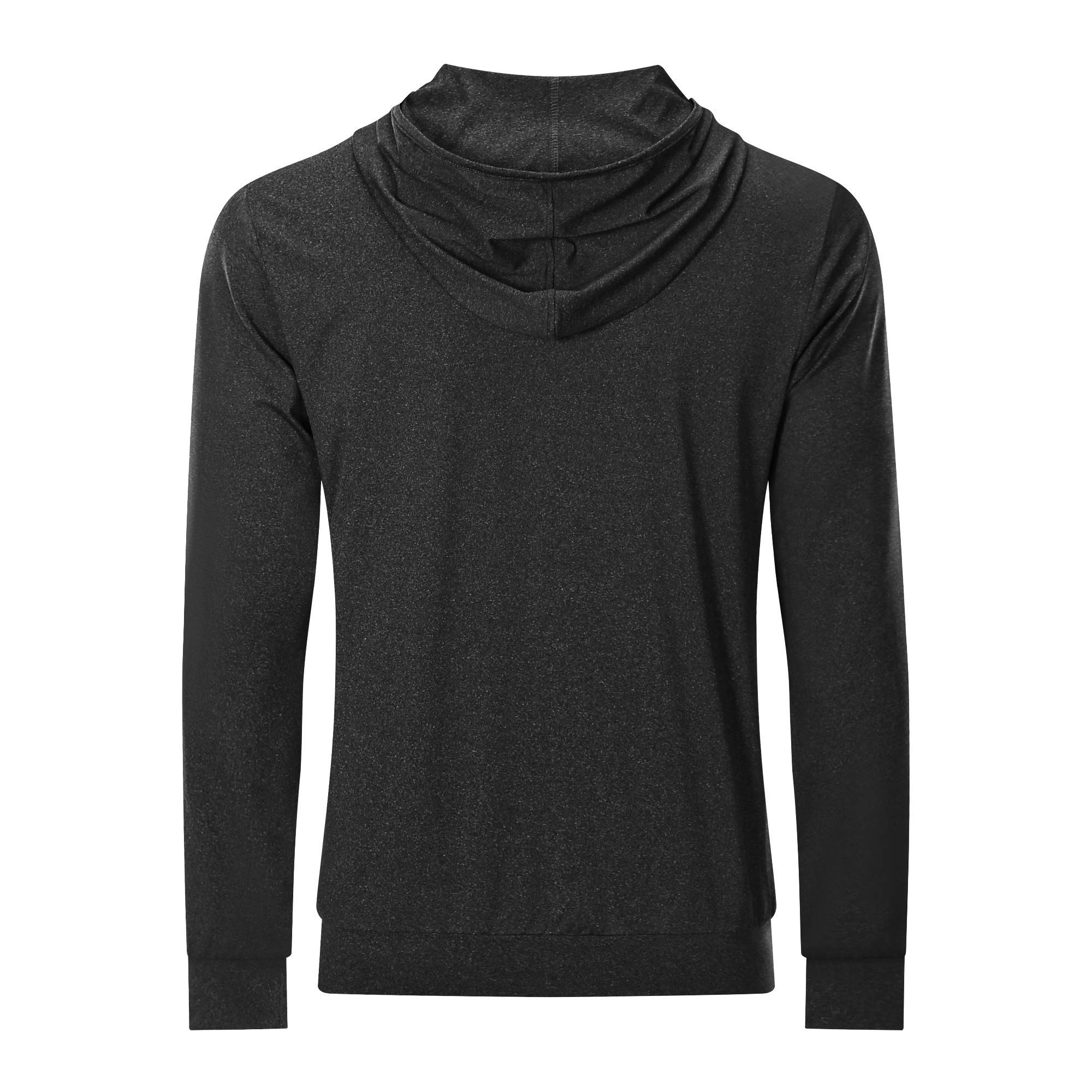 Men's Lightweight Sport Jacket Long Sleeve Quick drying for hiking backpacking (Black, XX-Large)