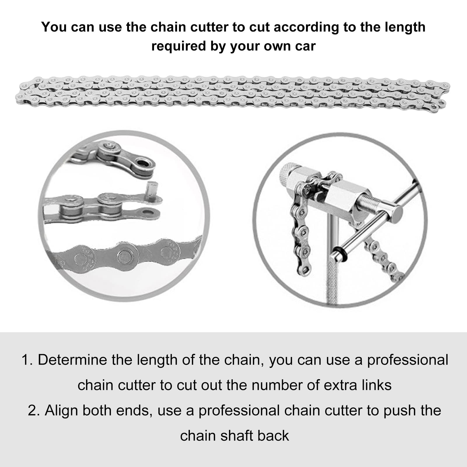 Naroote Bike Accessories, Compact Stable Reliable Bicycle Chain Portable for Cycling for Bicycle