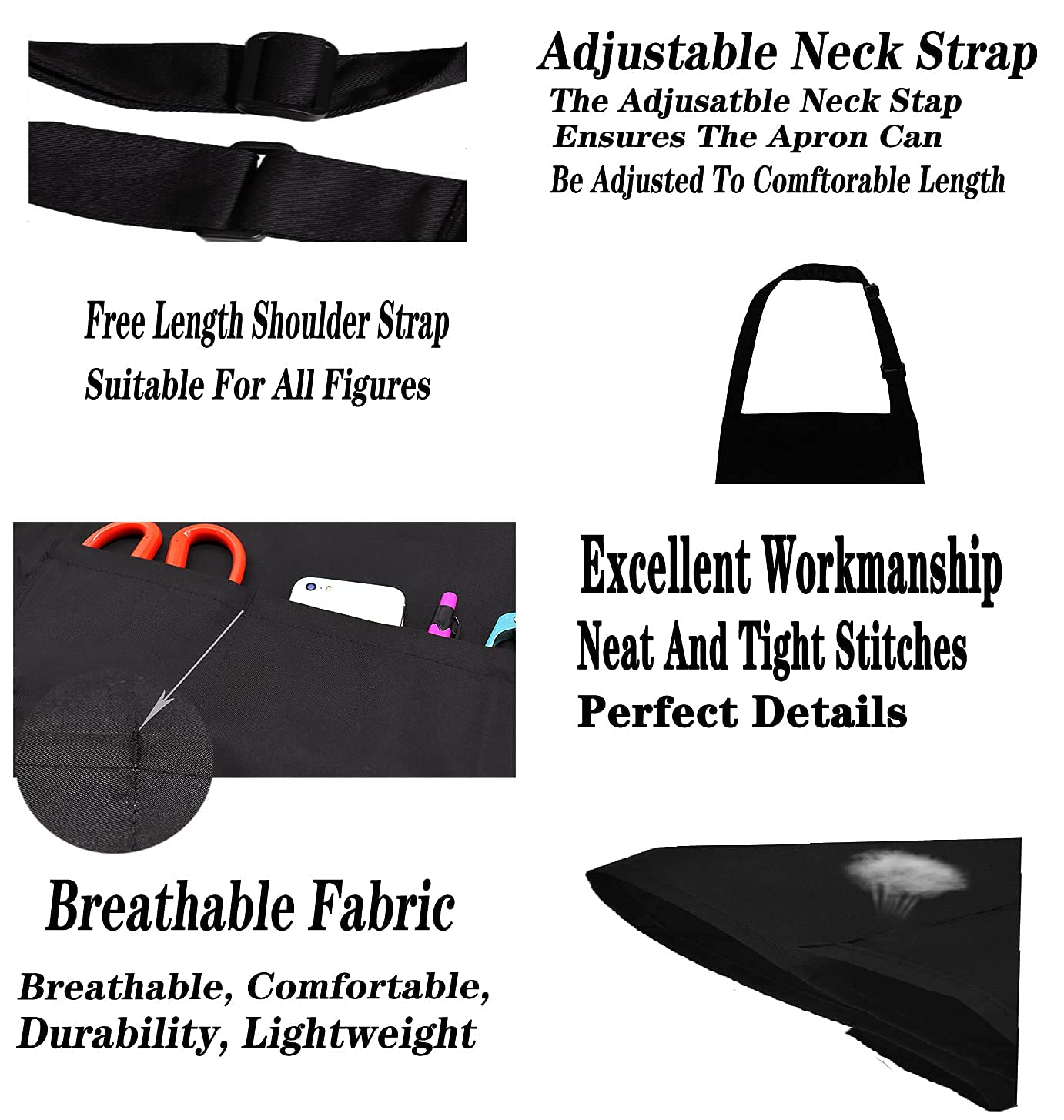 POTALKFREE Cooking Apron for Men Women with Pockets, Mr. Right Mrs. Always Right Aprons Set, Couples Gift for Engagements, Weddings, Anniversaries, Bride, Groom, Husband and Wife