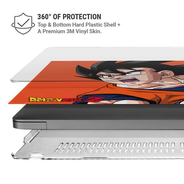 Skinit Case + Skin Compatible with MacBook Pro 16in (2021) - Officially Licensed Dragon Ball Z Goku Turtle School Uniform Design
