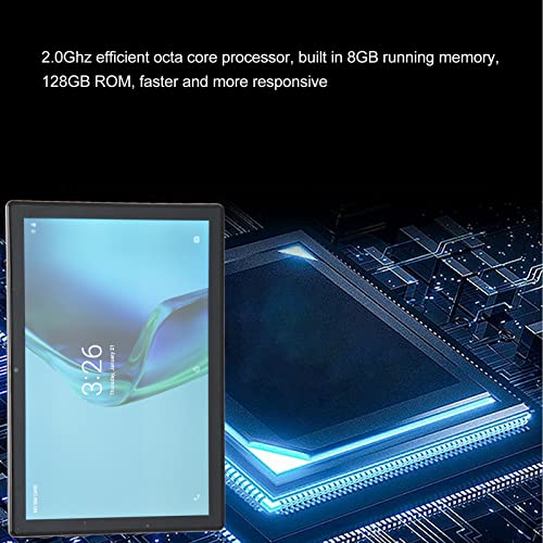 PUSOKEI Android11 10Inch Tablet PC,128G ROM 8G RAM,4G Network Calls,2.4G 5G WiFi Tablet for Kids,8 Core CPU 10in 1200x1920 FHD,13MP Camera,7000mAh Battery,Parent Control