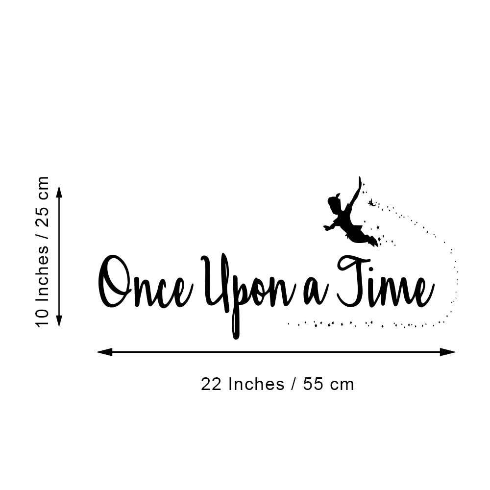 Once Upon a Time Nursery Wall Quotes Decals Vinyl Lettering for Kids Room Decoration Graphic Motto Art Letters
