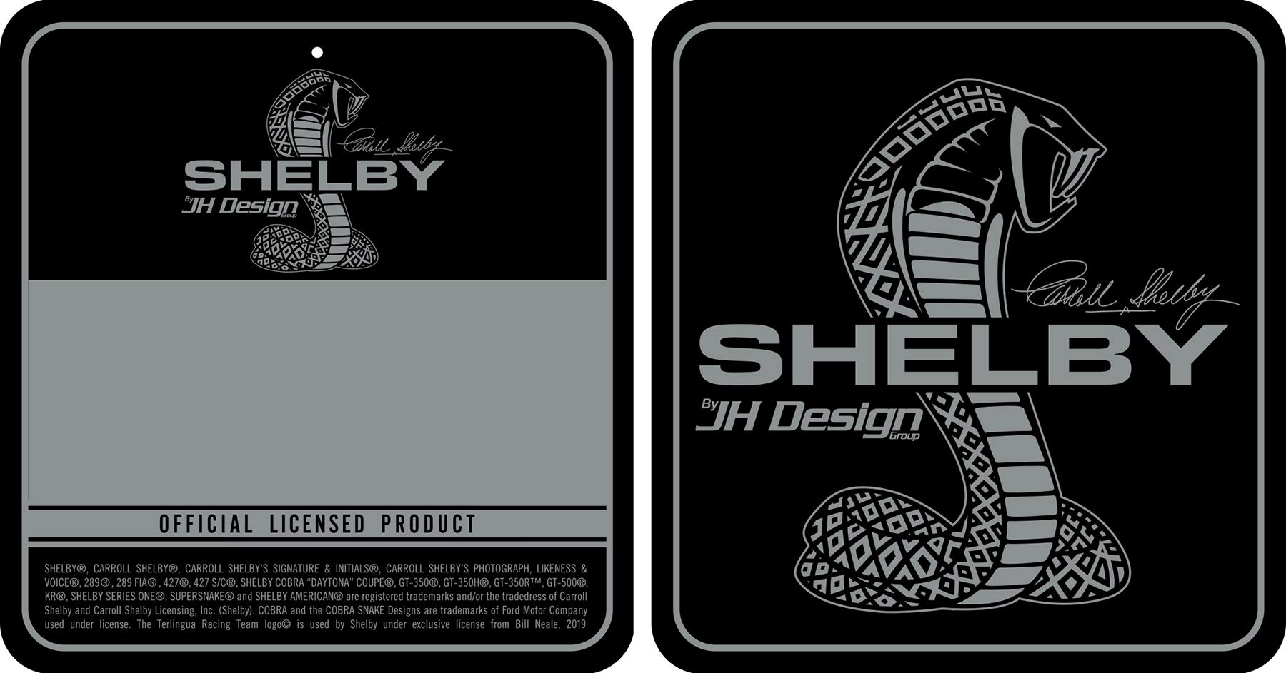 JH DESIGN GROUP Men's Shelby Cobra Snake Pullover Hoodie Black Sweatshirt (X-Large, GEN4-black)