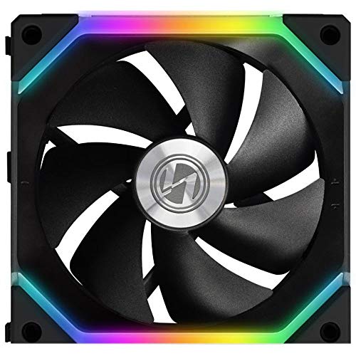 Lian-Li UNI FAN SL120 Revolutionized Daisy-Chain 120mm ARGB Fan, Black