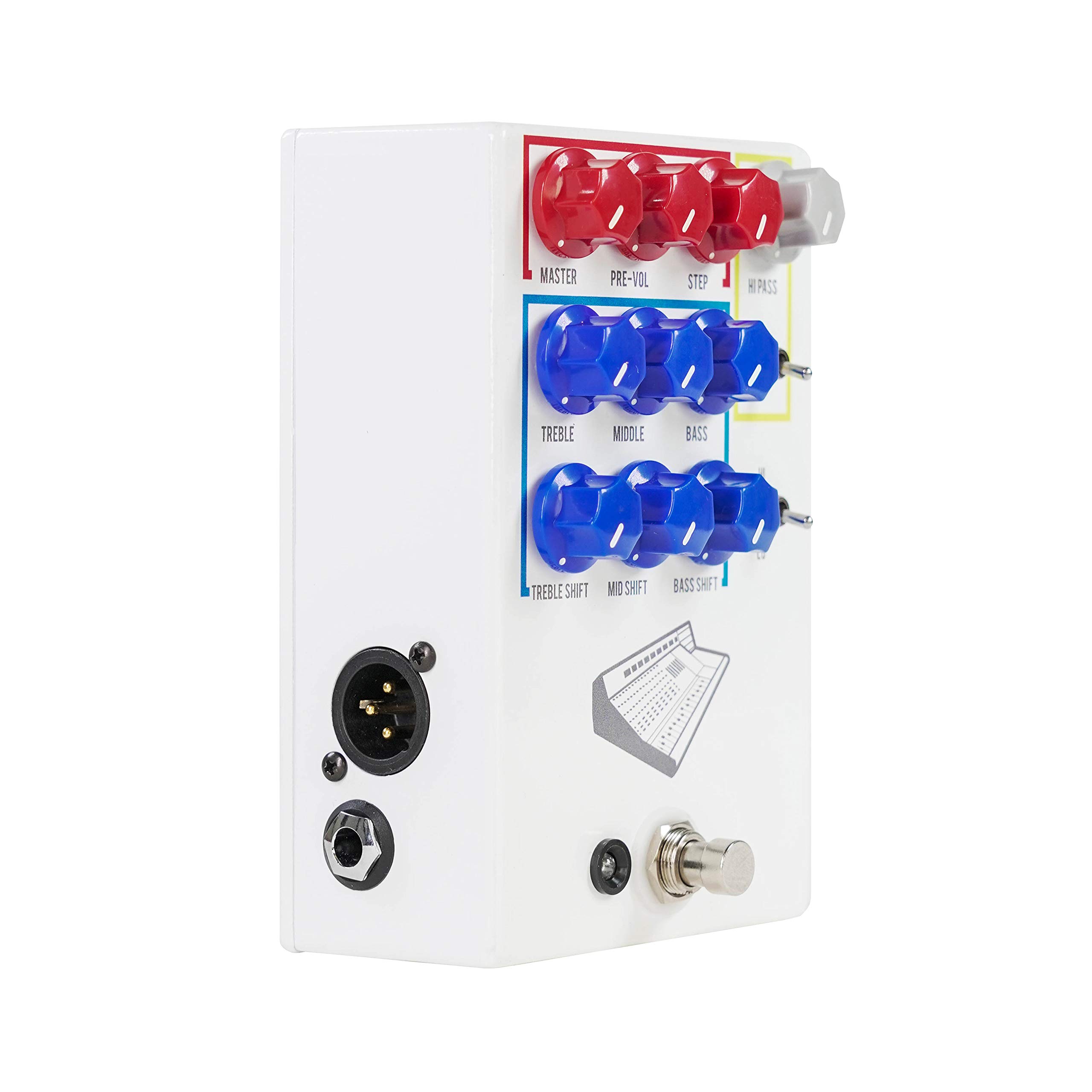 JHS Pedals Colour Box V2 Preamp, CBOXV2 Guitar Effects Pedal, Multi-instrument Compatible, Studio-grade EQ and Distortion Generator, 9V DC, Multicolor