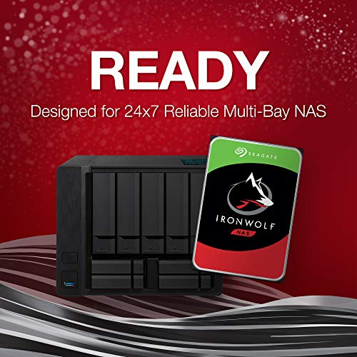 Seagate IronWolf 8Tb NAS Internal Hard Drive HDD – 3.5 Inch SATA 6GB/S 7200 RPM 256MB Cache for Raid Network Attached Storage (ST8000VN0022),Silver