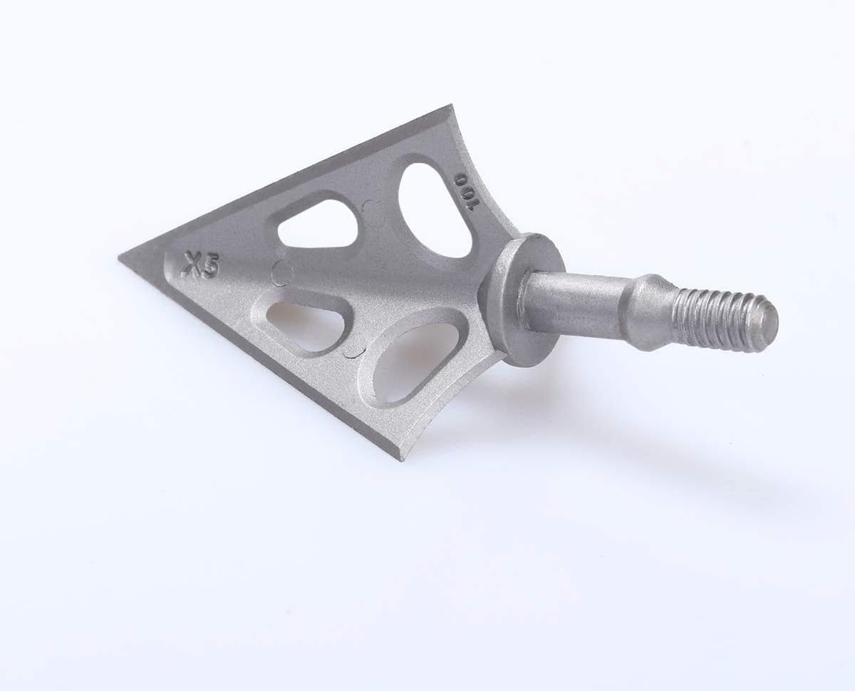 JIANZD Archery Broadheads 100 Grain Fixed Blades Stainless Steel Hunting Broadheads for Crossbow Recurve Bow and Compound Bow