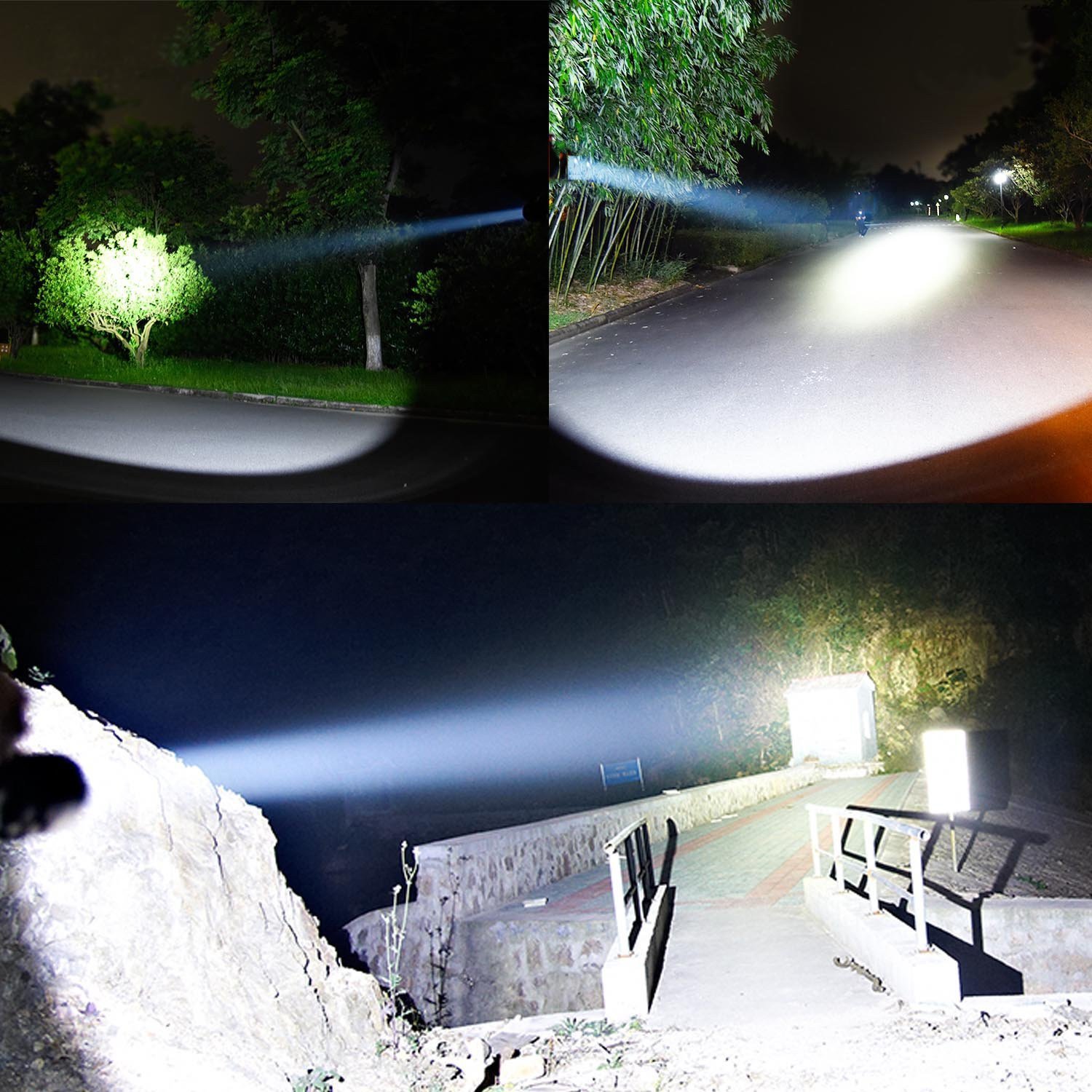 ODEAR Super Bright LED Rechargeable Headlamp Flashlight Torch HeadLamp for Mining Camping Hiking Fishing
