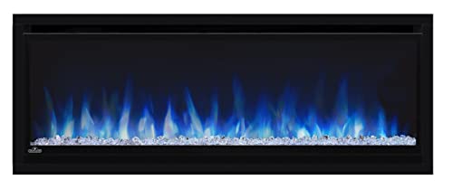 Napoleon Alluravision 42 - NEFL42CHD - Deep Depth Wall Hanging Electric Fireplace, 42-in, Black, Crystal & Log Ember Bed, 3 Flame Colours, Remote Included