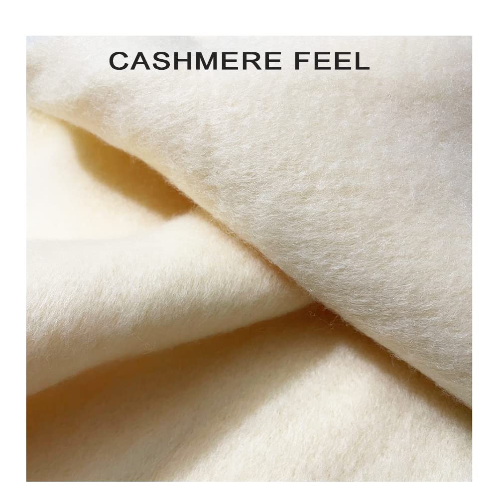 OUNIYA Premium Large Chunky Scarf Colorful Cashmere Feel Oversized Scarves Blanket Soft Big Wool Thick Winter Warm Women