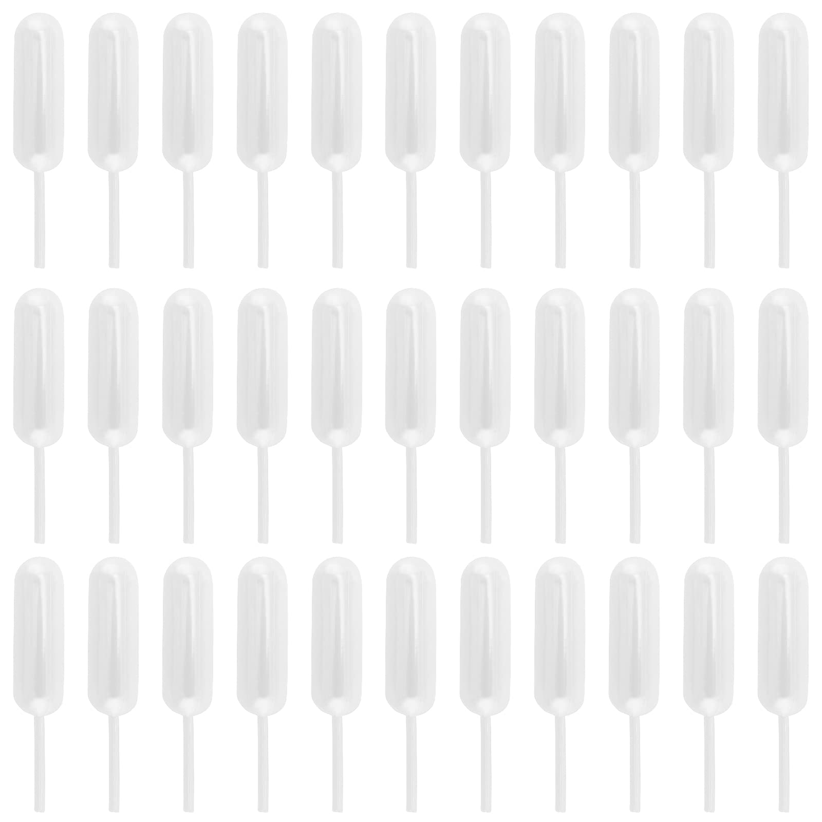 SOUJAP 300 PCS 4ml Dessert Pipettes, Plastic Squeeze Transfer Pipettes, Mini Pipettes Dropper for Cupcake Strawberries Chocolate Ice Cream, Clear