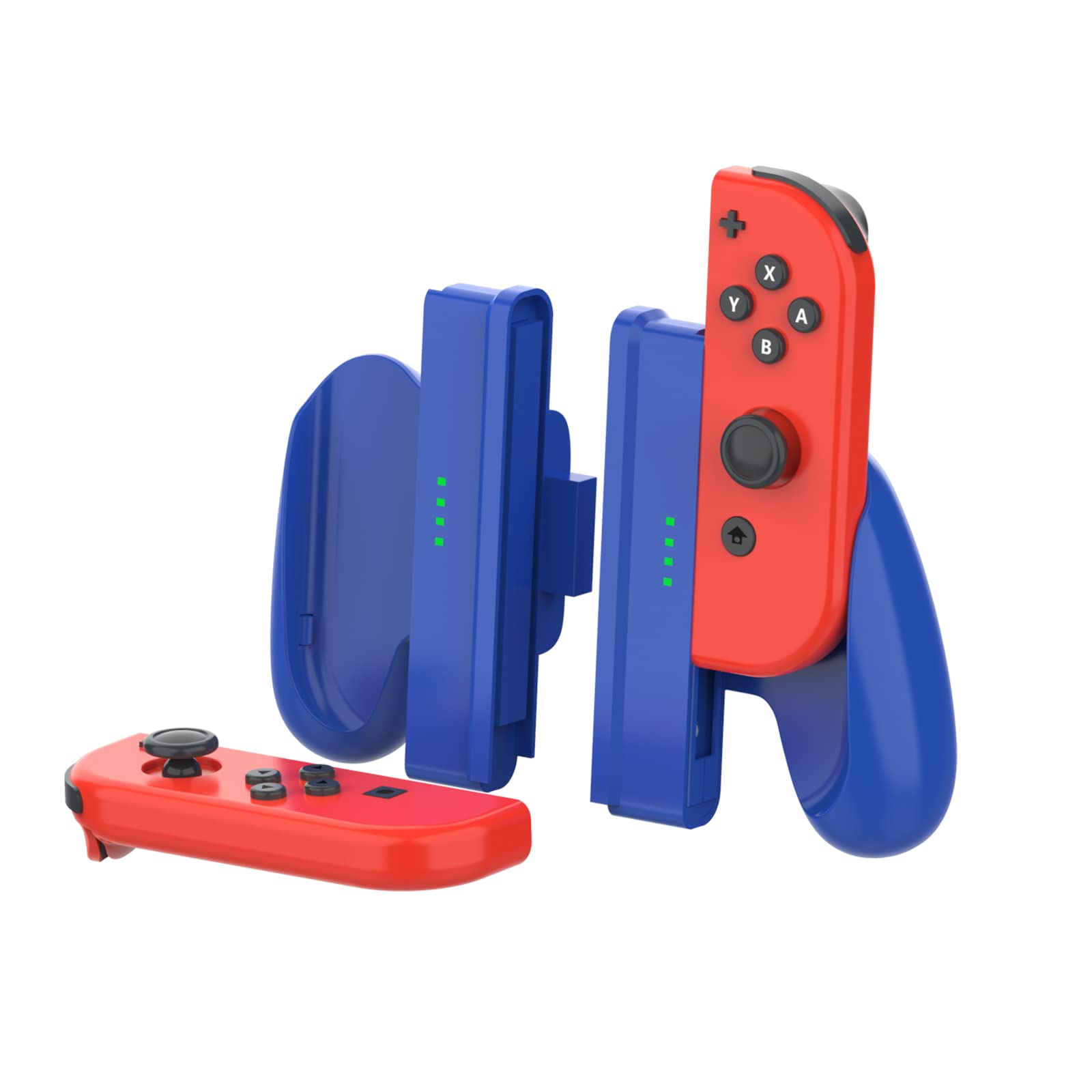 NBCP Joy Con Grips Accessories Kit for Nintendo Switch OLED Joycon,Nintendo Switch Animal Crossing & Switch Joy-Con Blue