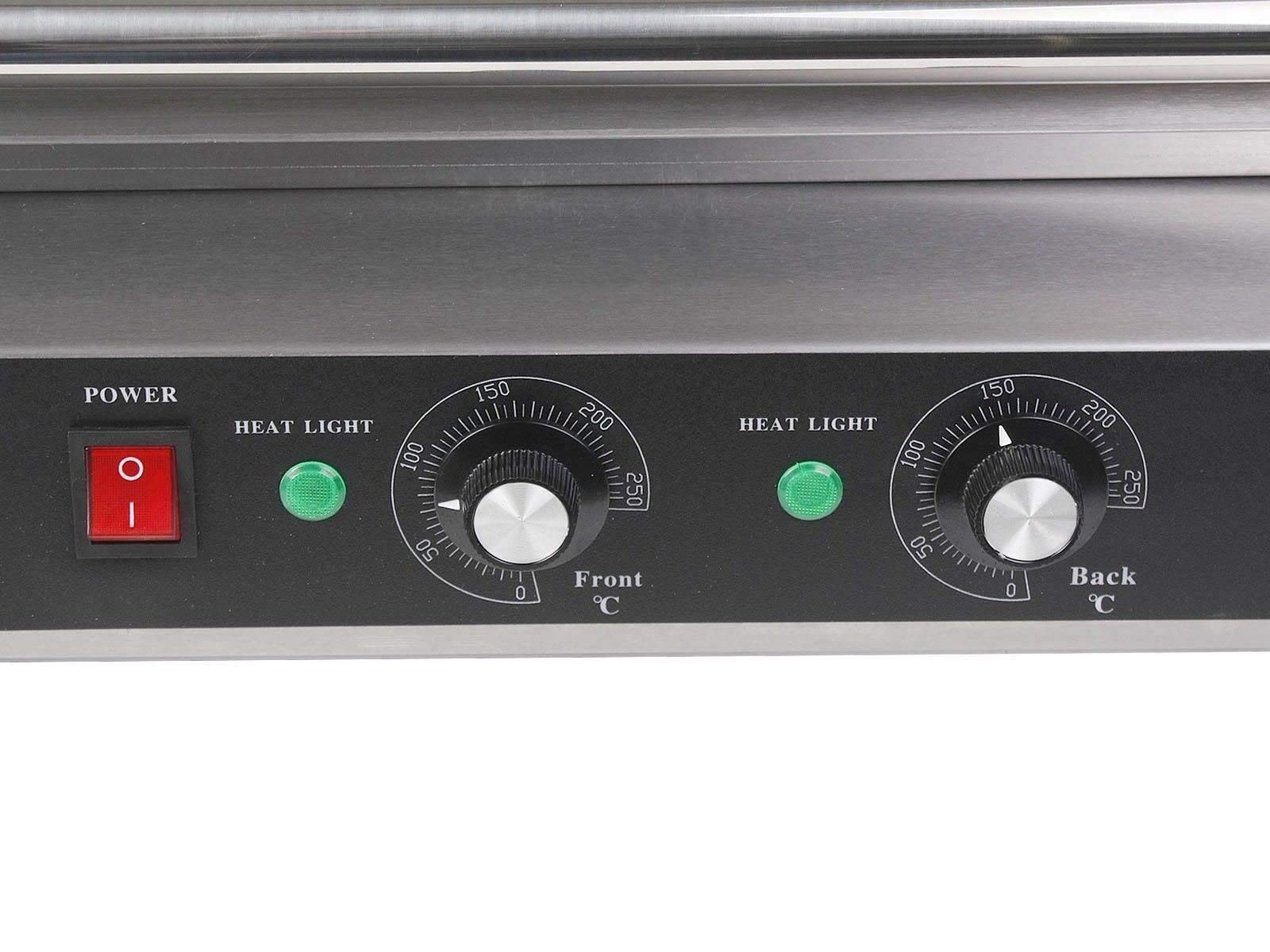 New Commercial 18 Hot Dog Hotdog 7 Roller Grill Cooker Machine w/ Cover